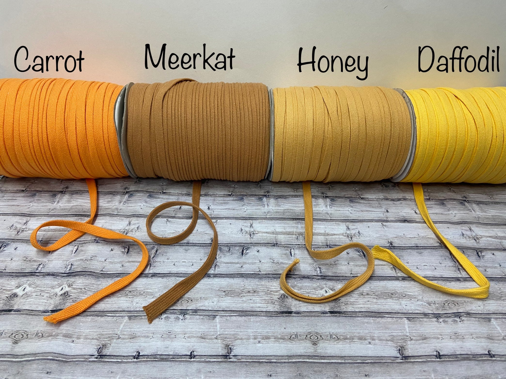 Flat Cotton drawstring - Over 70 colors — Shear Perfection Fabric